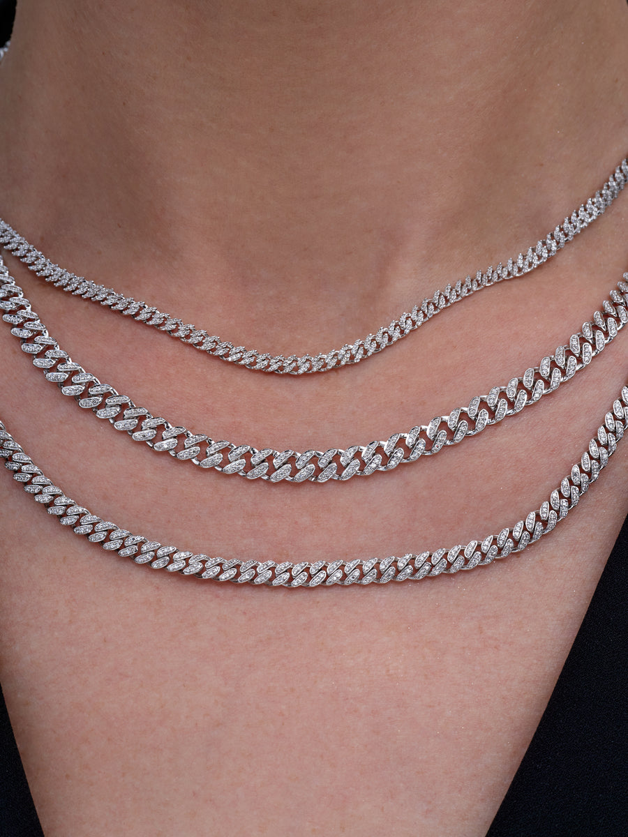 Diamond Miami Cuban Necklace in 14K Solid Gold – Wholesale Sioro Jewelry